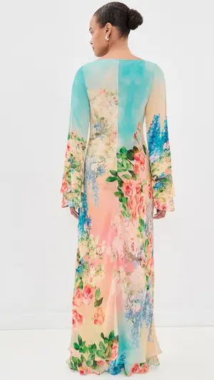 Hemant & Nandita Double Layer Maxi Dress