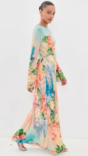 Hemant & Nandita Double Layer Maxi Dress