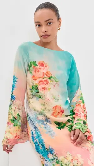 Hemant & Nandita Double Layer Maxi Dress