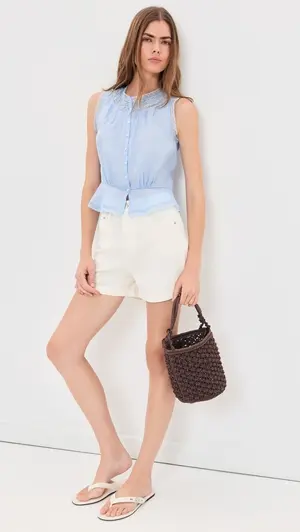ALEX MILL Collette Top In Ramie