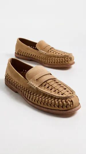 Sperry Gold Cup Woven Penny Loafers