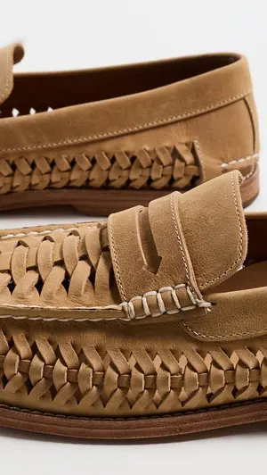 Sperry Gold Cup Woven Penny Loafers