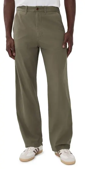 Madewell Poplin Utility Pants - Olive