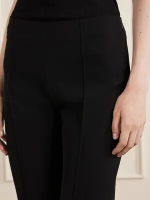 THE ROW Fabien Wool-blend Crepe Straight-leg Pants