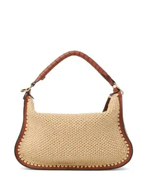 Chloé Marcie Small Rafia Shoulder Bag
