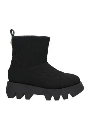 Elisabetta Franchi Ankle Boots Size Textile Fibers, Leather - Black
