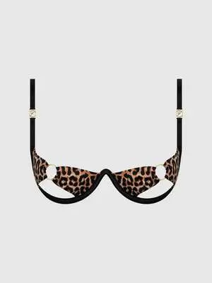 Frederick's Of Hollywood Raven O-ring Open Cup Bra