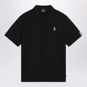 Moncler Polo Shirt With Logo Patch