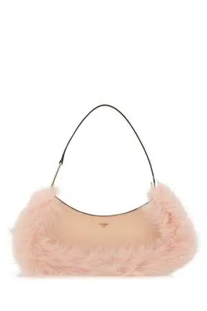 Fendi Leather O Lock Swing Handbag