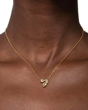 Alexis Bittar Crystal Cluster Pendant Necklace - Gold