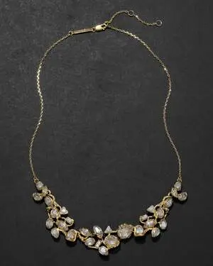 Alexis Bittar Clat Crystal Cluster Bib Necklace