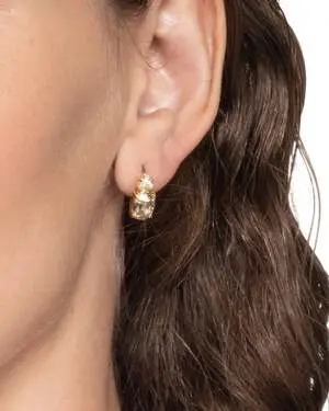 Alexis Bittar Clat Crystal Petite Leverback Earrings