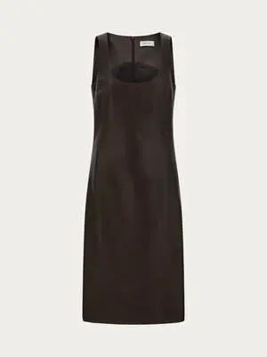 FERRAGAMO Nappa Dress - Brown