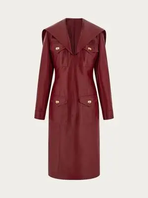 FERRAGAMO Nappa Plongé Dress - Red