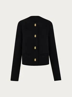 FERRAGAMO Wool And Cashmere Gancini Jacket