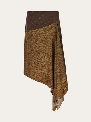 FERRAGAMO Handkerchief Skirt - Brown
