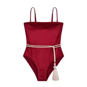 LUISADELMAR SWIMWEAR Janni One-piece In Wine - Red