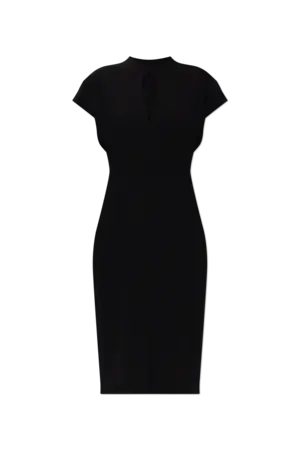 JIL SANDER Dress With Decorative Cut-out At The Neckline - Black