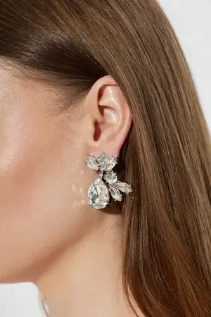 SELF-PORTRAIT Earrings With Sparkling Crystals