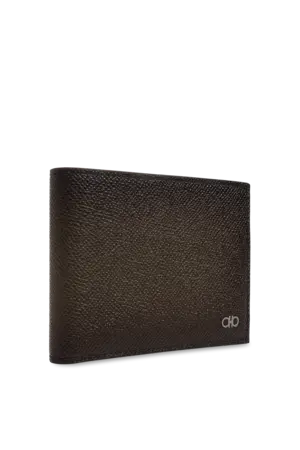 FERRAGAMO Leather Wallet With Logo