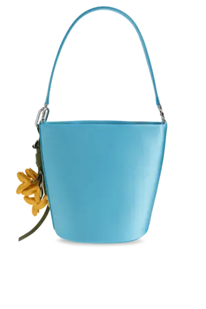 SELF-PORTRAIT Satin Bag With Keychain