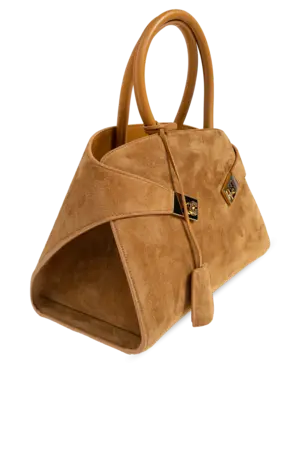 FERRAGAMO Suede Bag `hug