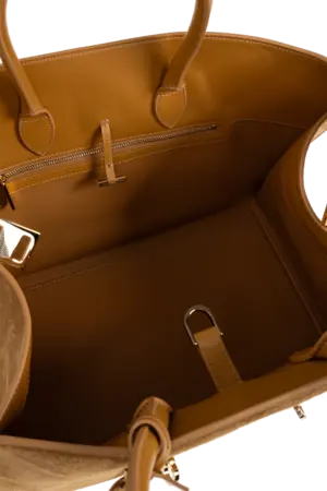 FERRAGAMO Suede Bag `hug