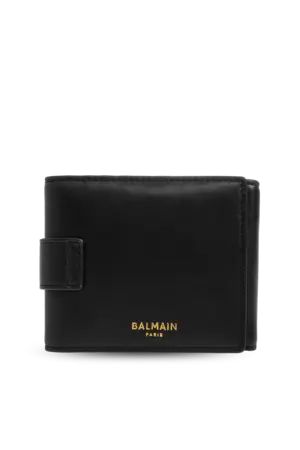 Balmain Leather Wallet With Logo