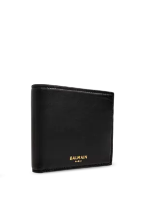 Balmain Leather Wallet With Logo