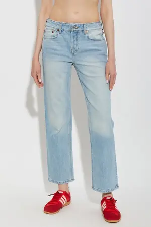 RE/DONE Slim Straight Crop’ Jeans