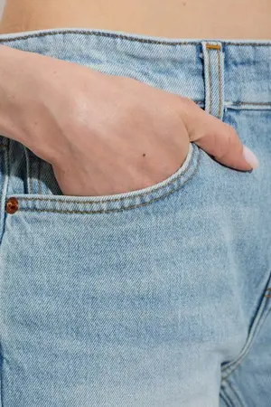 RE/DONE Slim Straight Crop’ Jeans