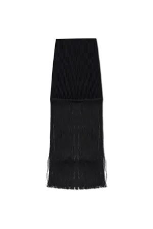 Alaïa Fringed Skirt - Black