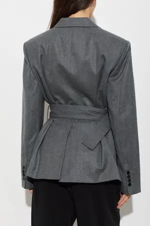 LANVIN Wool Blazer With Belt