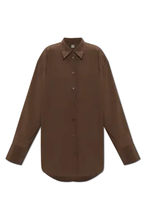 TOTEME Silk Shirt - Brown
