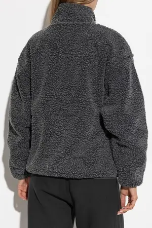 American Vintage Furry Sweatshirt With Logo Patch