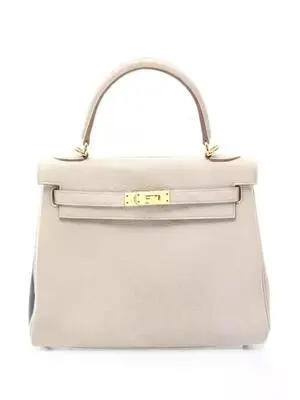 Hermès 2022 Kelly 25 Betton Gold Hardware Leather Tote Bag - Neutrals
