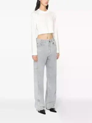 WOOYOUNGMI Embroidered Cropped T-shirt