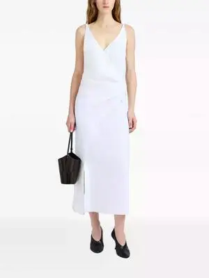 Proenza Schouler Noema Heavy Sable Wrap Dress