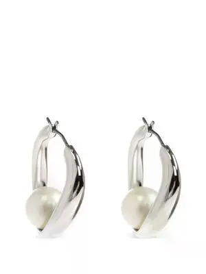 Kate Spade New York Harmony Hoops Glass-pearl Earrings