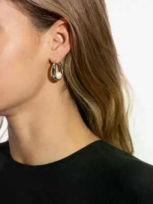 Kate Spade New York Harmony Hoops Glass-pearl Earrings