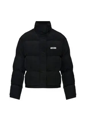 Moschino Logo-print Padded Jacket - Black