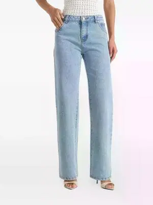 Manière De Voir Embroidered Jeans - Blue