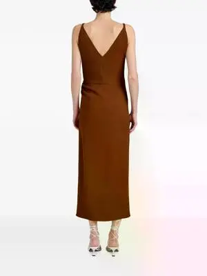Proenza Schouler Noema Midi Dress In Heavy Sable