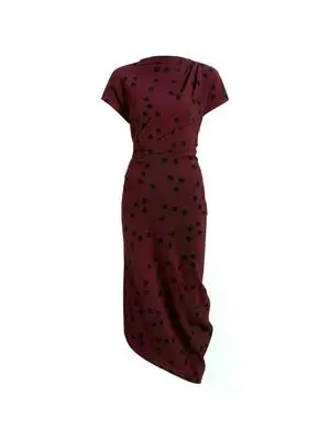 Proenza Schouler Printed Dot Stretch Viscose Ren Dress