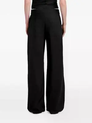 Proenza Schouler White Label Coralie Poplin Wide-leg Trousers