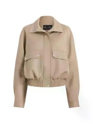 Proenza Schouler Aviva Jacket In Wool Gabardine - Neutrals