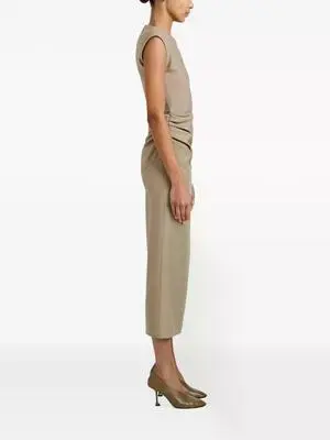 Proenza Schouler Katia Wool Gabardine Dress - Neutrals