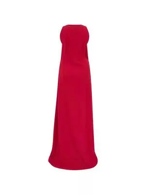 Alberta Ferretti Lace-trim Maxi Dress