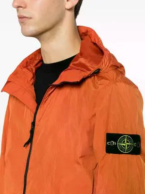 Stone Island Logo Patch Hooded Jacket