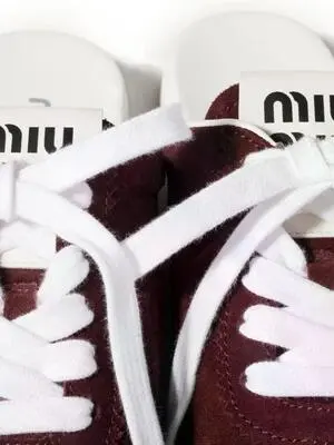 Miu Miu Plume Suede Mules